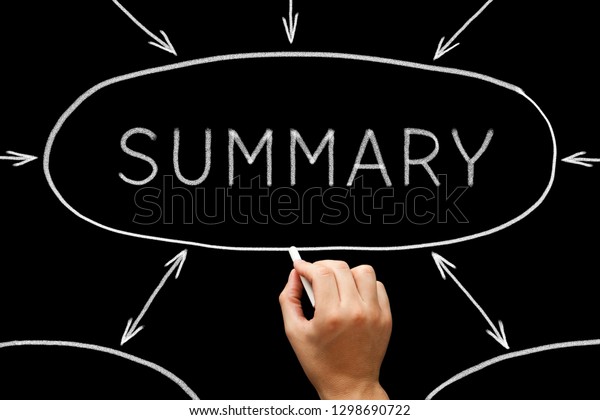Hand Drawing Summary Flow Chart White Stock Photo 1298690722 | Shutterstock