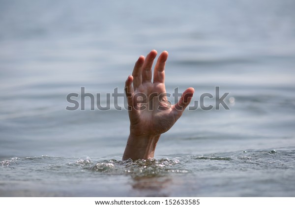 Hand Drowning Stock Photo (Edit Now) 152633585