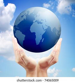 Hand Globe Stock Photo 74065009 | Shutterstock