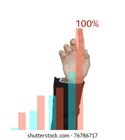 Illustration Cartoon Hand Push Switch Income Stock Vector (Royalty Free ...