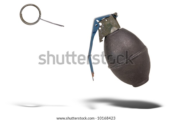Hand Grenade Pin Pulled Floating Over Stock Photo 10168423 | Shutterstock