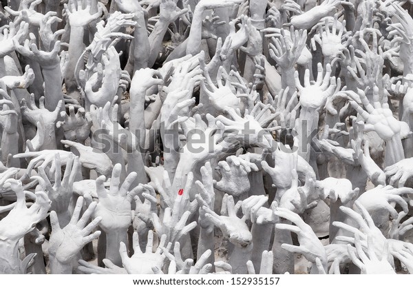 Hand Hell Buddhist Architecture Front Buddhist Stock Photo 152935157 ...