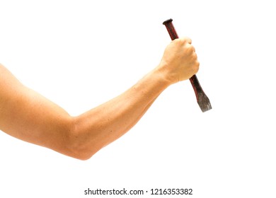 Hand Holding Chisel Stock Photo 1216353382 | Shutterstock