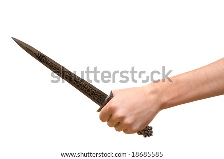 Hand Holding Dagger Stock Photo (Edit Now) 18685585 - Shutterstock