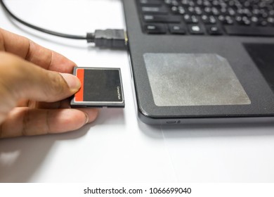 Hand Inserting Sd Memory Card Into Stock Photo (Edit Now) 1066704464