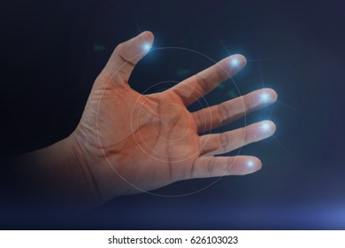 Hand Interactive Modern Interface Hand Stock Photo 626103023 | Shutterstock