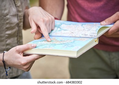 Hand Map Stock Photo (Edit Now) 684383302