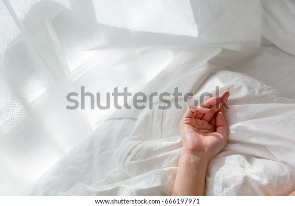Hand On Bed Stock Photo 666197971 | Shutterstock