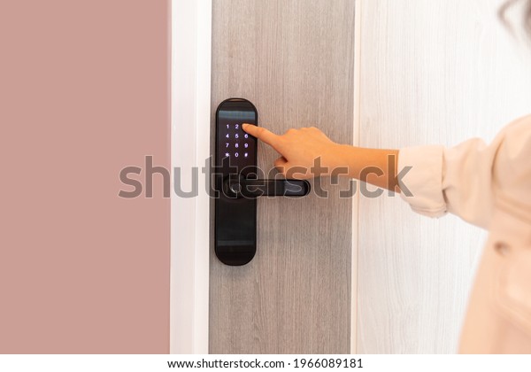 Hand Open Door Digital Access Control Stock Photo 1966089181 | Shutterstock