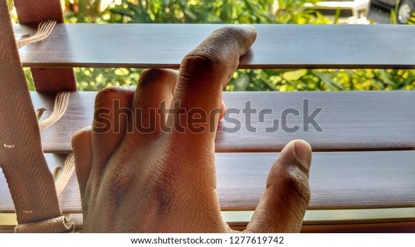 Hand Open Window Stock Photo 1277619742 | Shutterstock