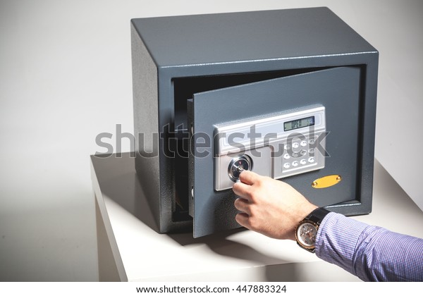 Hand Opened Safe Close Stock Photo 447883324 | Shutterstock