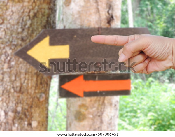 Hand Pointing Left Side Arrow Symbol Stock Photo 507306451 | Shutterstock