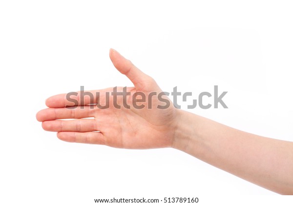 Hand Pointing Sideway Inviting Presenting Directing Stock Photo (Edit ...