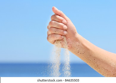 Hand Pour Sand Stock Photo 84635503 | Shutterstock