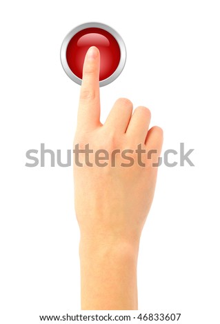 Hand Pushing Red Button Stock Photo (Edit Now) 46833607 - Shutterstock