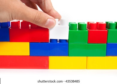 Hand Putting Block Stock Photo 43538485 | Shutterstock