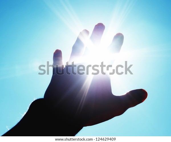 Hand Sun Element Design Stock Photo 124629409 | Shutterstock