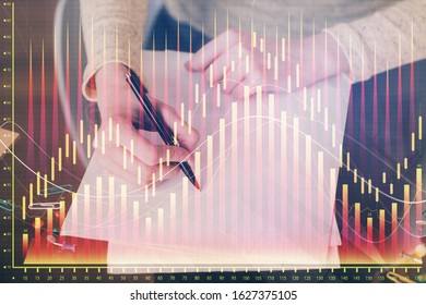 Stock Market Forex Trading Graph Graphic Stock Photo (Edit Now) 1053510248