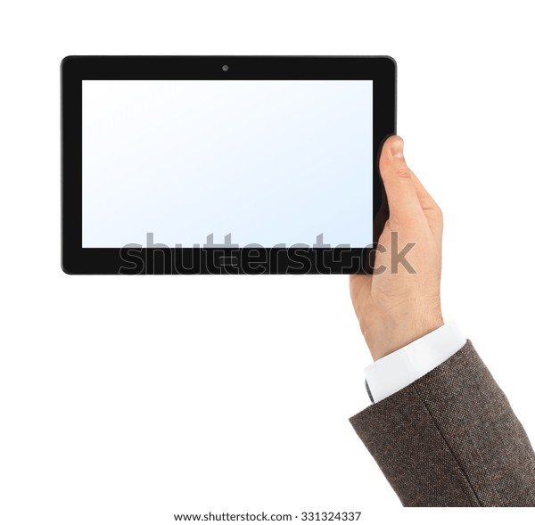 Hand Touchpad Pc Isolated On White Stock Photo 331324337 | Shutterstock