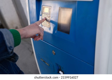 Hand Typing Pin Code On Atm Stock Photo 2159916027 | Shutterstock