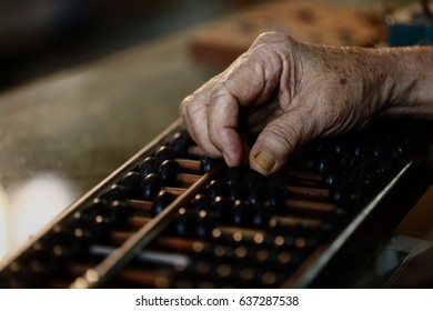 Hand Using Abacus Calculation Stock Photo 637287538 | Shutterstock