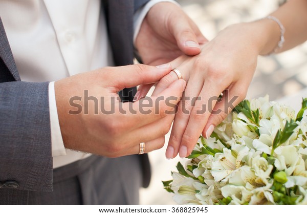 Hand Wedding Stock Photo (Edit Now) 368825945