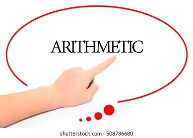 Hand Writing Arithmetic Abstract Background Word Stock Photo 508736680 ...