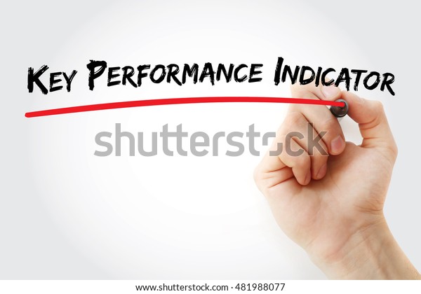 Hand Writing Key Performance Indicator Marker Stock Photo 481988077 ...