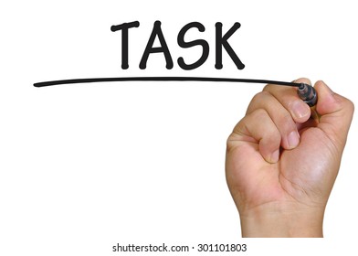 Hand Writing Task Stock Photo 301101803 | Shutterstock