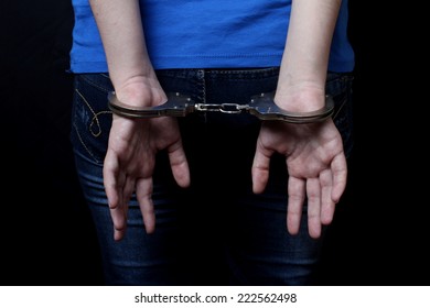 Handcuffed Hands Stock Photo (Edit Now) 222562513