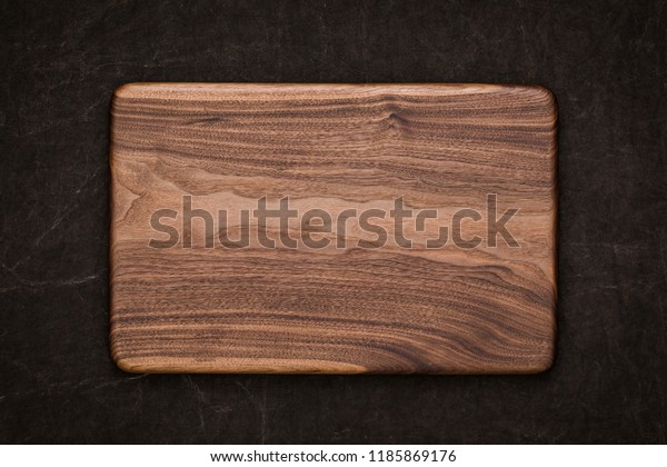 Handmade Black Walnut Rectangular Chopping Board Stock Photo (Edit Now) 1185869176