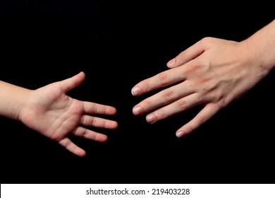 Close Shot Pair Human Hands Open Stock Photo (Edit Now) 1516756931