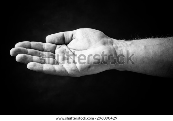 Hands Begging Help Empty Copy Space Stock Photo 296090429 | Shutterstock
