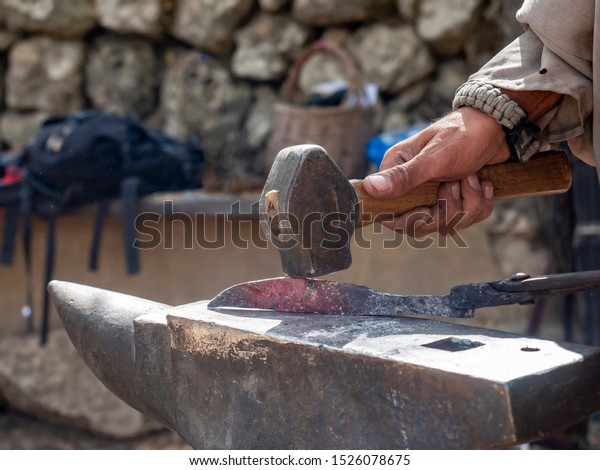 Hands Blacksmith Work Smithy Stock Photo 1526078675 | Shutterstock