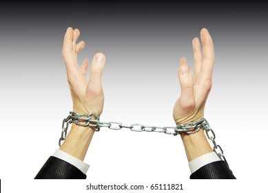 Police Law Steel Handcuffs Arrest Crime Stock Photo (Edit Now) 68733940
