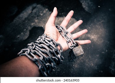 Hands Chains Process Color Stock Photo (Edit Now) 240163903