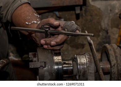 Hands Different Workers Using Different Machines Stock Photo 1269071311 ...