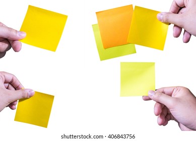 Hand Holding Sticky Note Post On Stock Photo (Edit Now) 1011720883