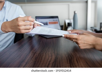 Hands Pass Documents Workplace Stock Photo 1919312414 | Shutterstock