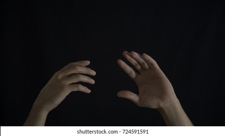 Clapping Hands Dark Background Stock Photo (Edit Now) 1708873612