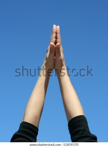 Hands Sky Stock Photo (Edit Now) 11859370