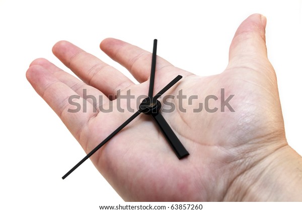 Hands Time Clock Hands Human Hand Stock Photo 63857260 | Shutterstock