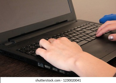 Hands Working Computer Stock Photo 1230020041 | Shutterstock
