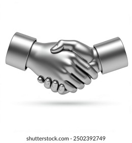 Whole White Background 3d Models Handshake AI 생성 이미지 2562293159 ...