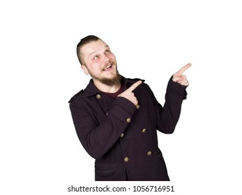 Handsome Guy Pointing Right Stock Photo 1056716951 | Shutterstock