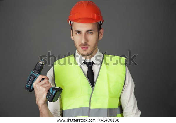 Handsome Guy Screwdriver Stock Photo 741490138 | Shutterstock