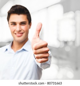 Handsome Guy Showing Ok Sign Focus Stock Photo 80731663 | Shutterstock