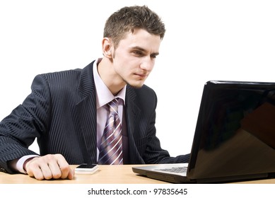 Handsome Guy Working Computer Stock Photo 97835645 | Shutterstock
