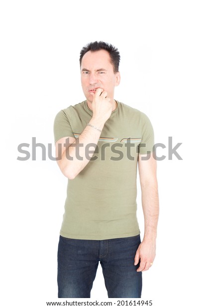 Handsome Man Doing Different Expressions Different Stock Photo ...