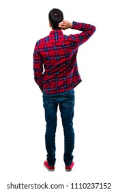 Back View Confused Man Who Standing Stock Photo (Edit Now) 1588581004